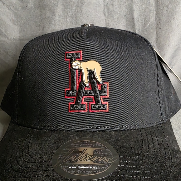 Accessories | Corridos Tumbados Black La Cap With Sloth Patch | Poshmark
